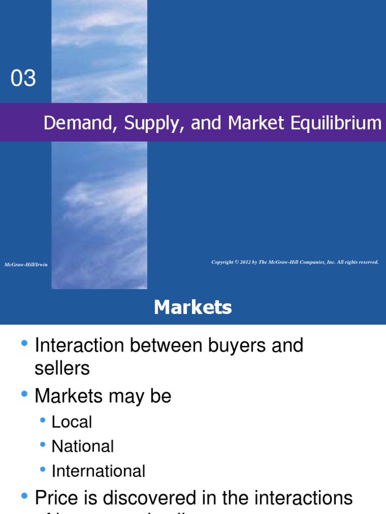 Demand, Supply, and Market Equilibrium: Mcgraw-Hill/Irwin | PDF ...