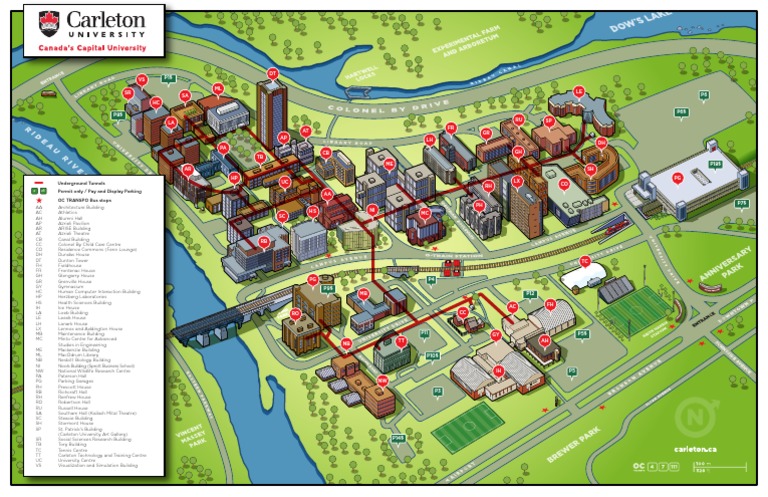 Map Carelton University | PDF | Science And Technology