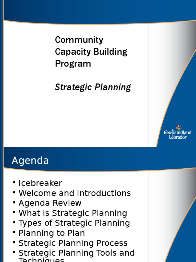 Community Capacity Building Program: Strategic Planning | PDF ...