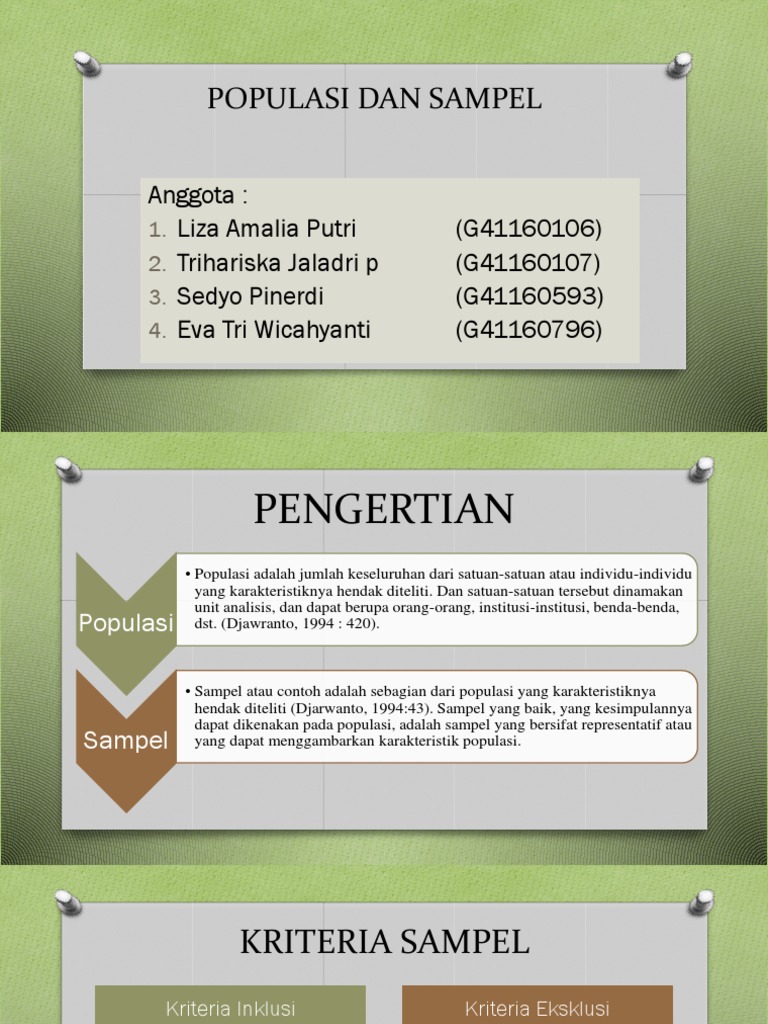 Perbedaan Populasi Dan Sampel Populasi Dan Sampel: Pengertian,