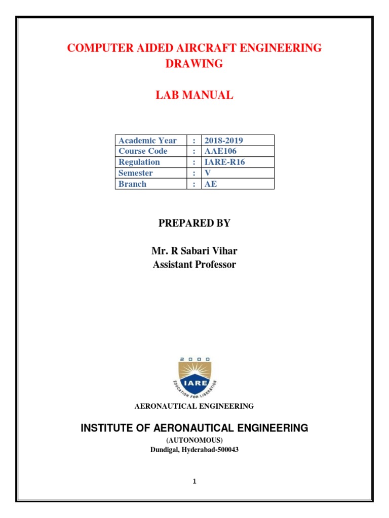 Caad Lab | PDF | Aerospace Engineering | Engineering