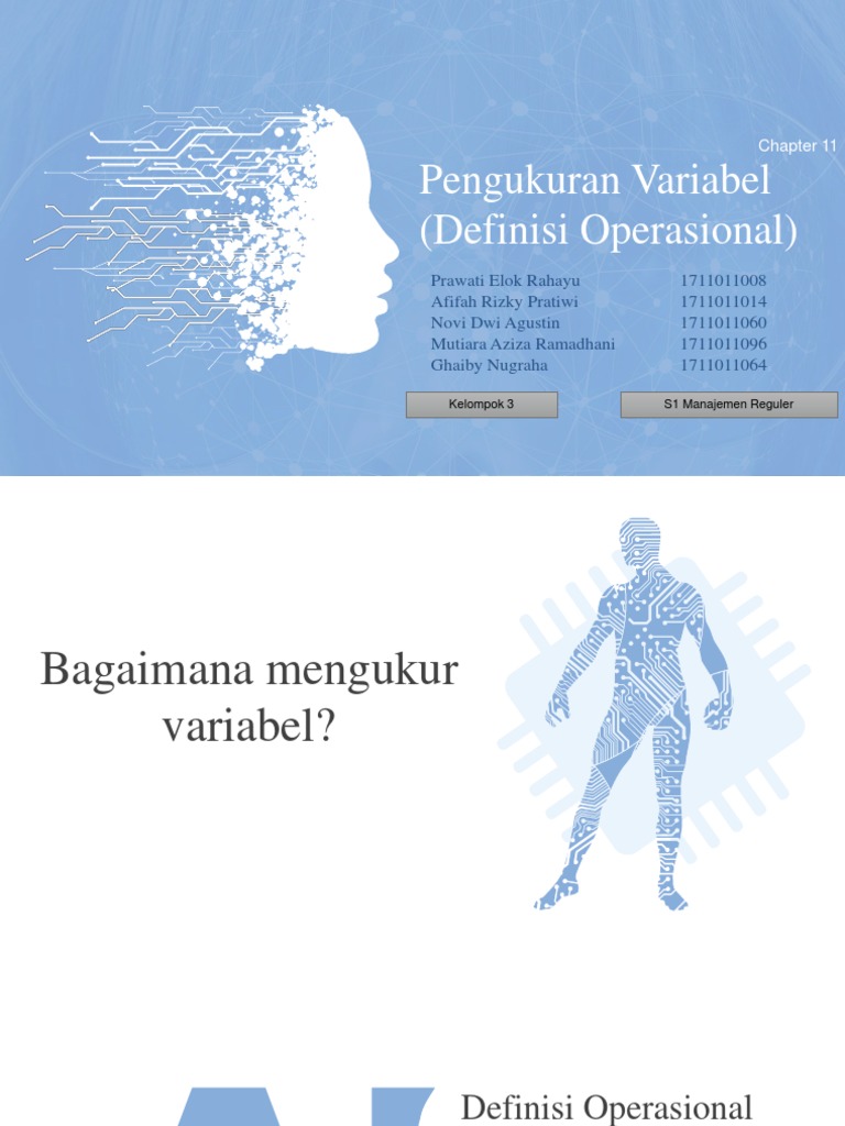 Definisi Operasional dan Pengukuran Variabel | PDF | Karier ...