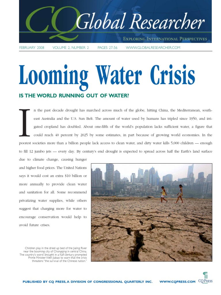 Water Global Researcher | PDF | Water Scarcity | Drinking Water