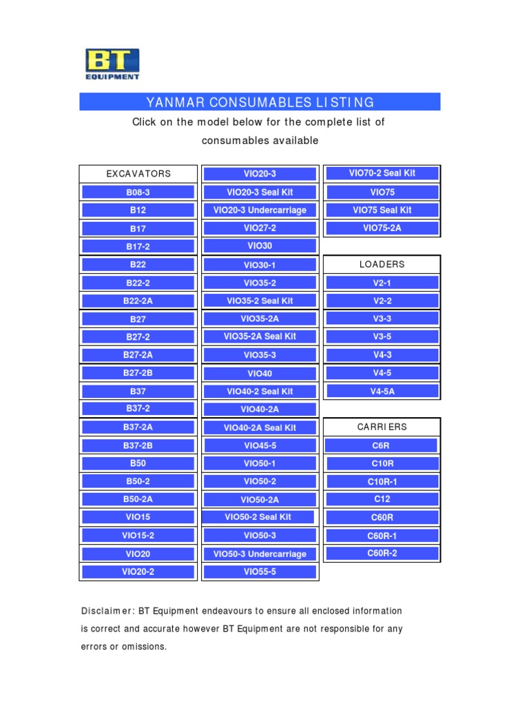 YANMAR All Filter | PDF | Machines | Engines
