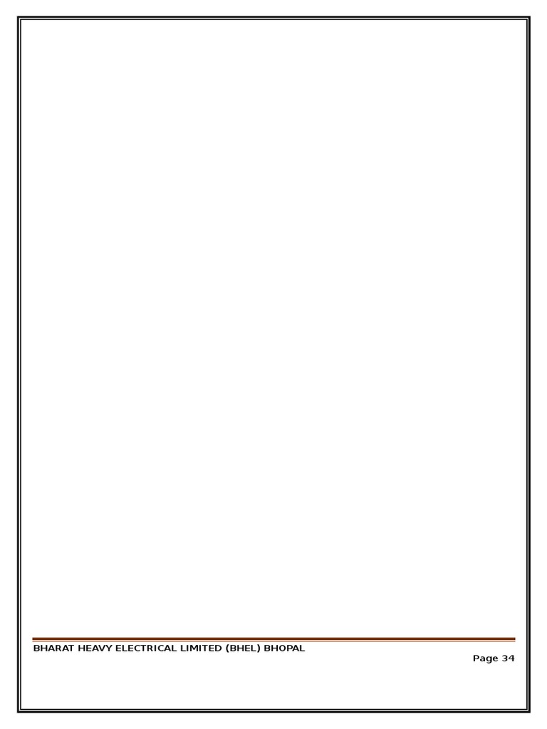 Bharat Heavy Electrical Limited (Bhel) Bhopal | PDF | Electric Arc ...