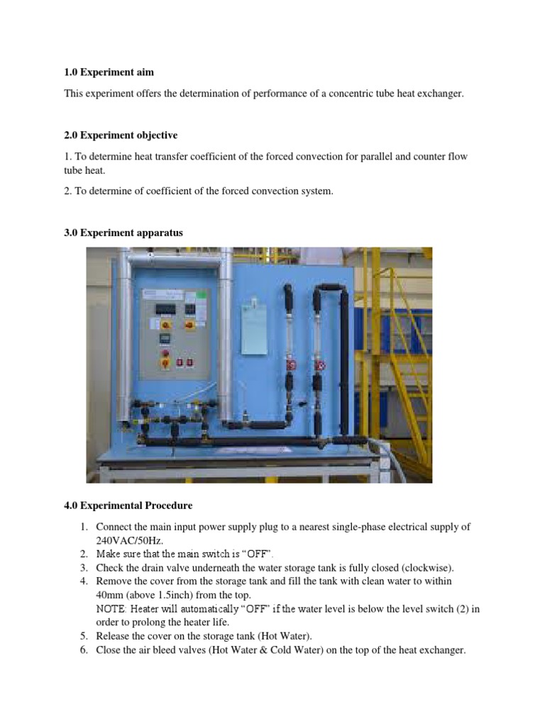 Heat Transfer Lab 1 PDF | PDF | Heat Exchanger | Heat Transfer