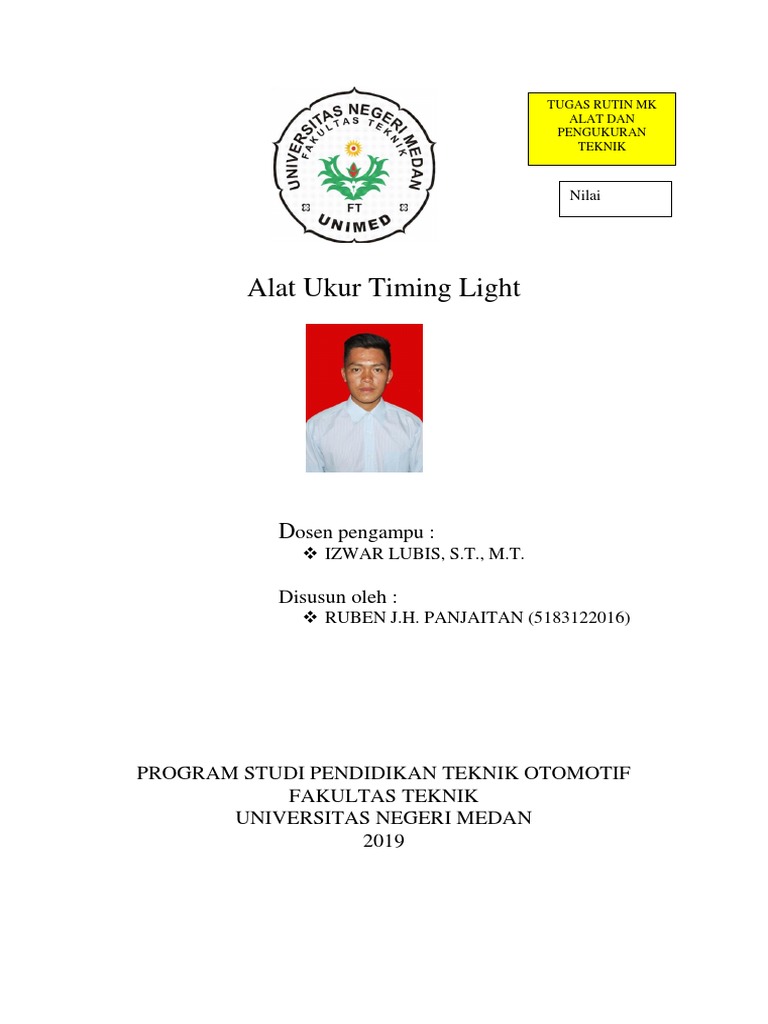 Panduan Penggunaan Alat Timing Light | PDF