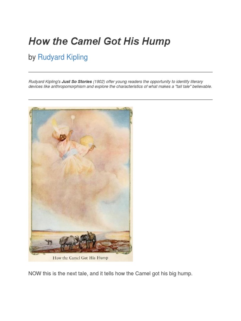 How The Camel Got His Hump | PDF
