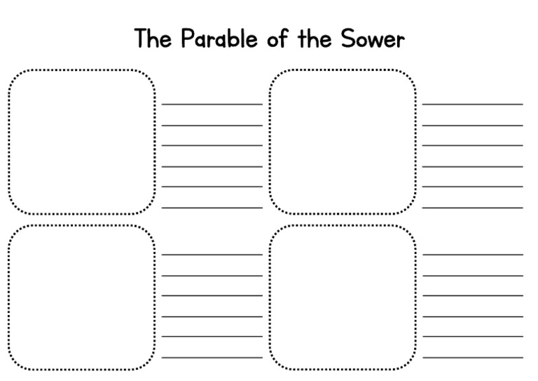Activity Sheet - Parable of The Sower | PDF