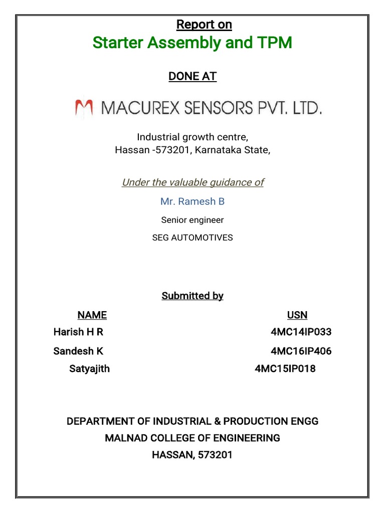 Macurex Sensors Pvt Ltd Overview | PDF