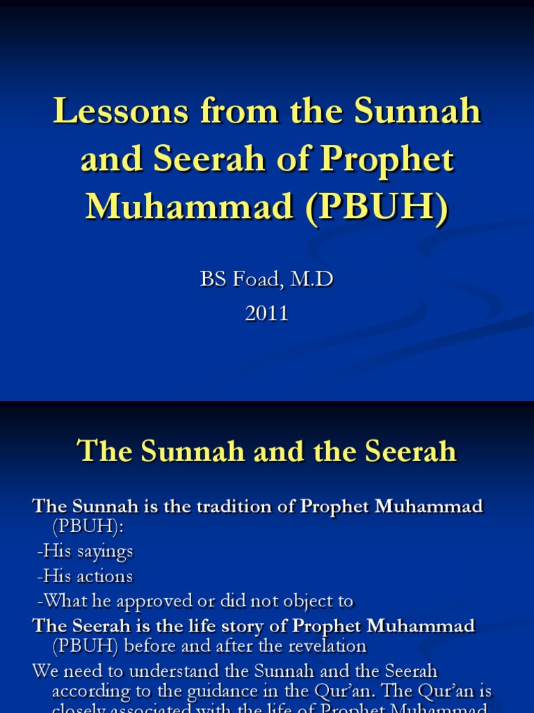 Lessons from the Seerah of Muhammad | PDF | Prophets And Messengers In ...