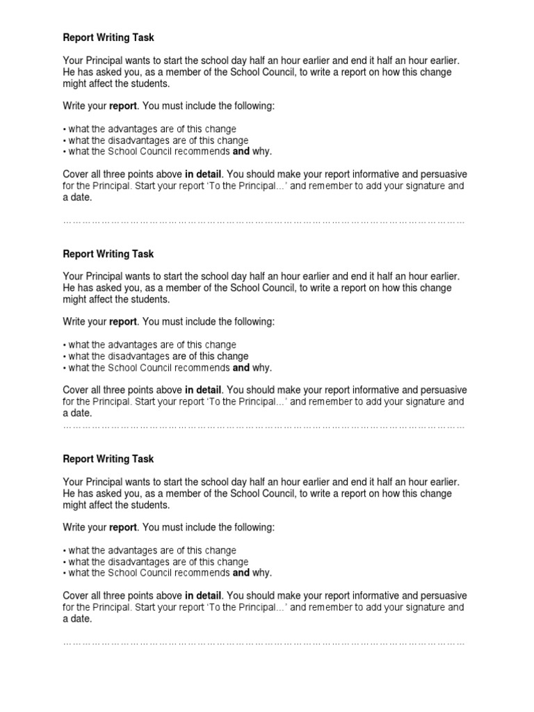 Report Writing Task - IXC | PDF