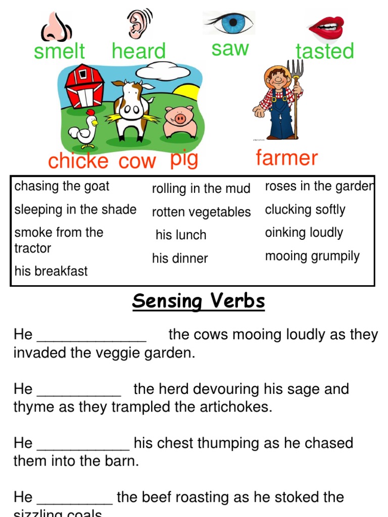 Sensing Verb Farm Poster | PDF