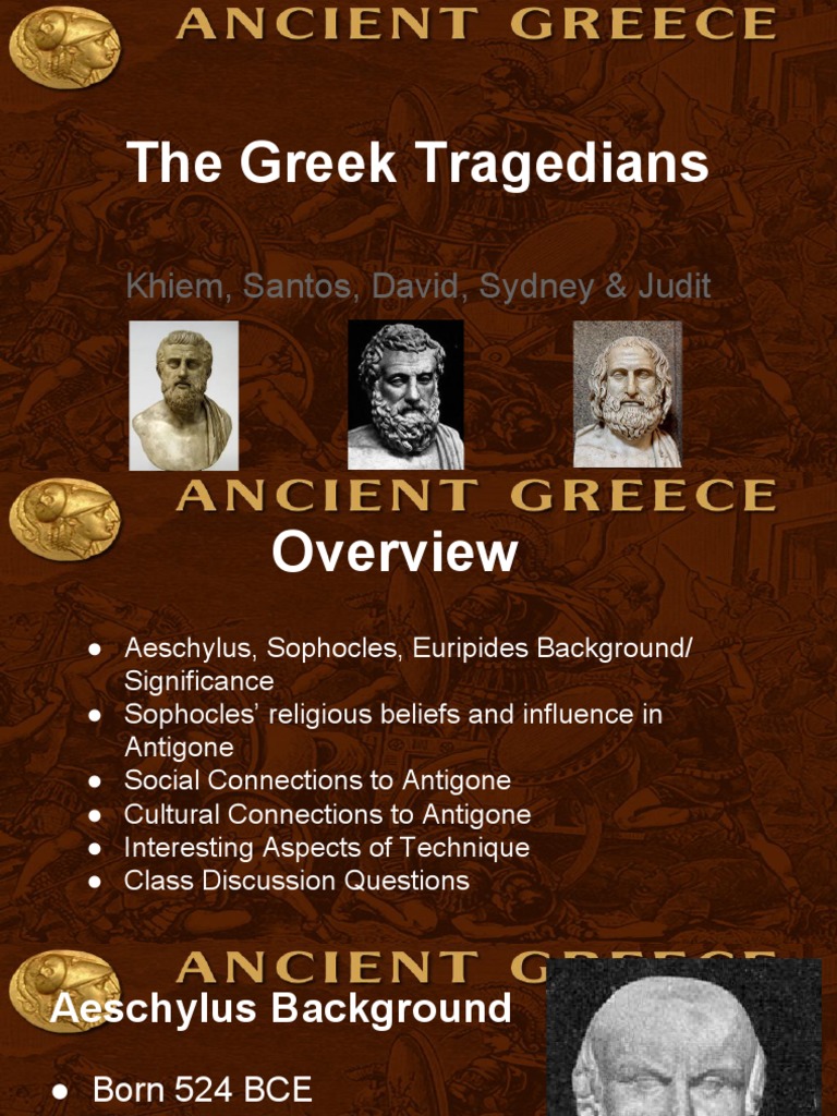 Greek Tragedians | PDF | Greek Tragedy | Sophocles