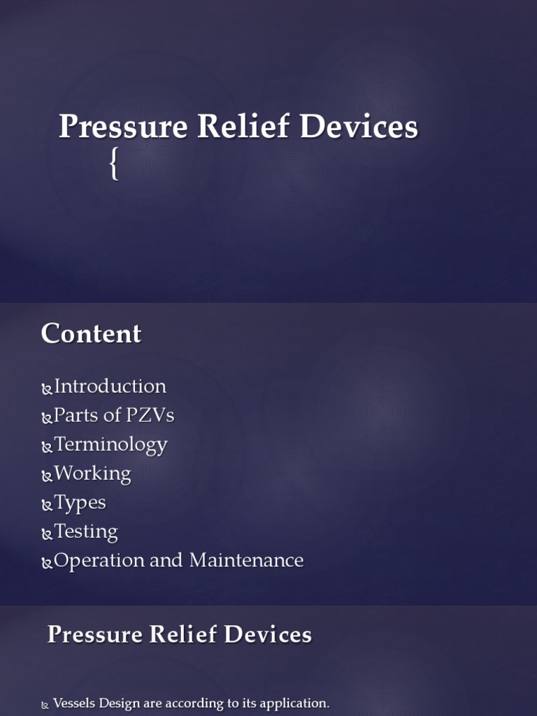 Pressure Relief Valve Overview and Features | PDF | Valve | Gas ...