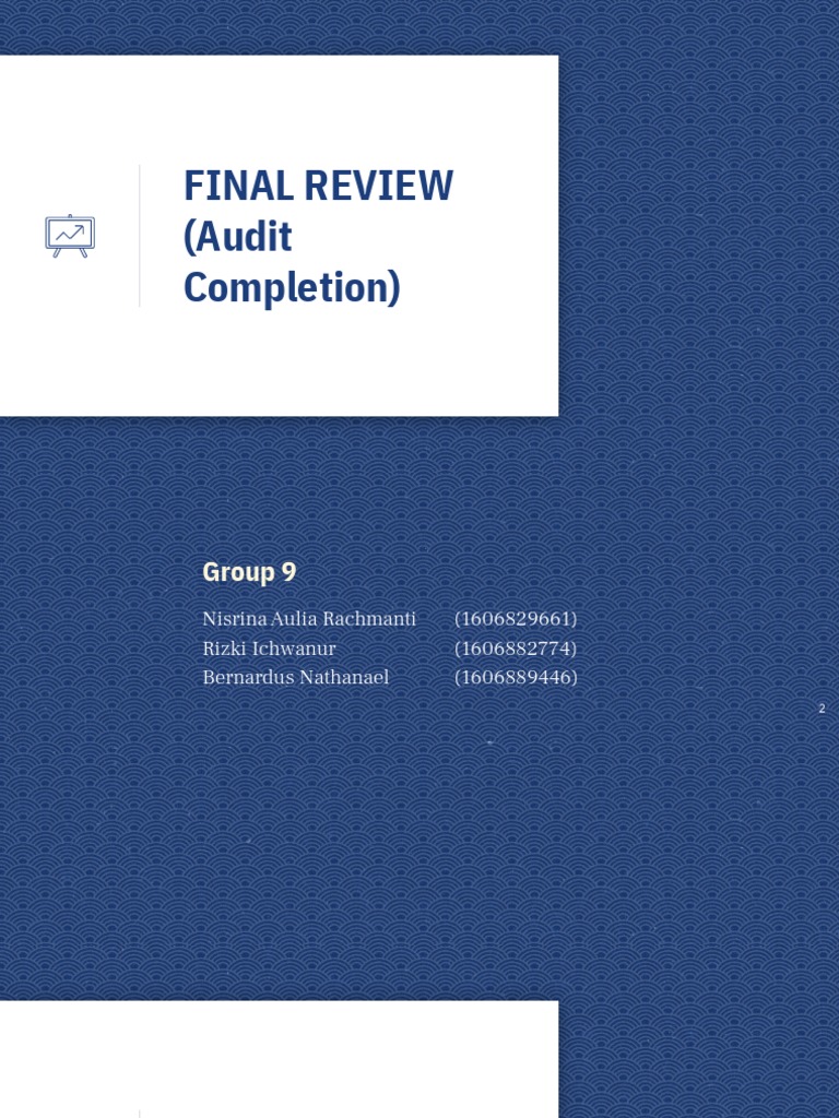 Audit Week 12 Final Review | PDF | Auditor's Report | Business Economics