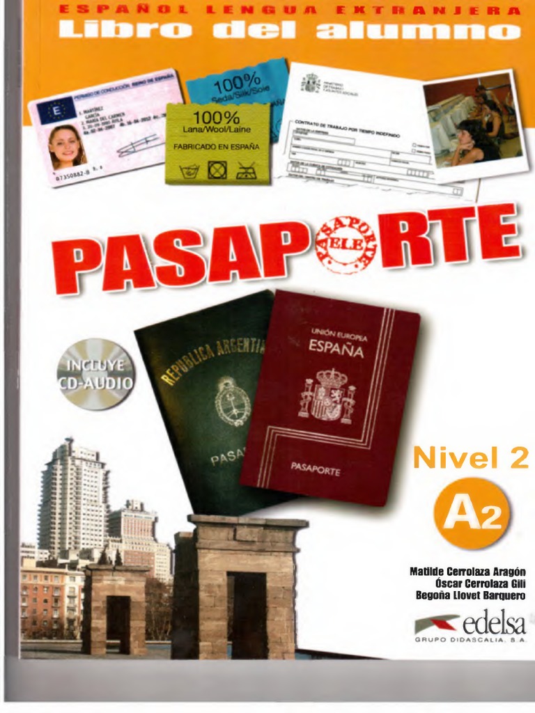 Cerrolaza Aragon M. - Pasaporte. Nivel A2. Libro Del Alumno PDF | PDF | Semiótica | Lingüística