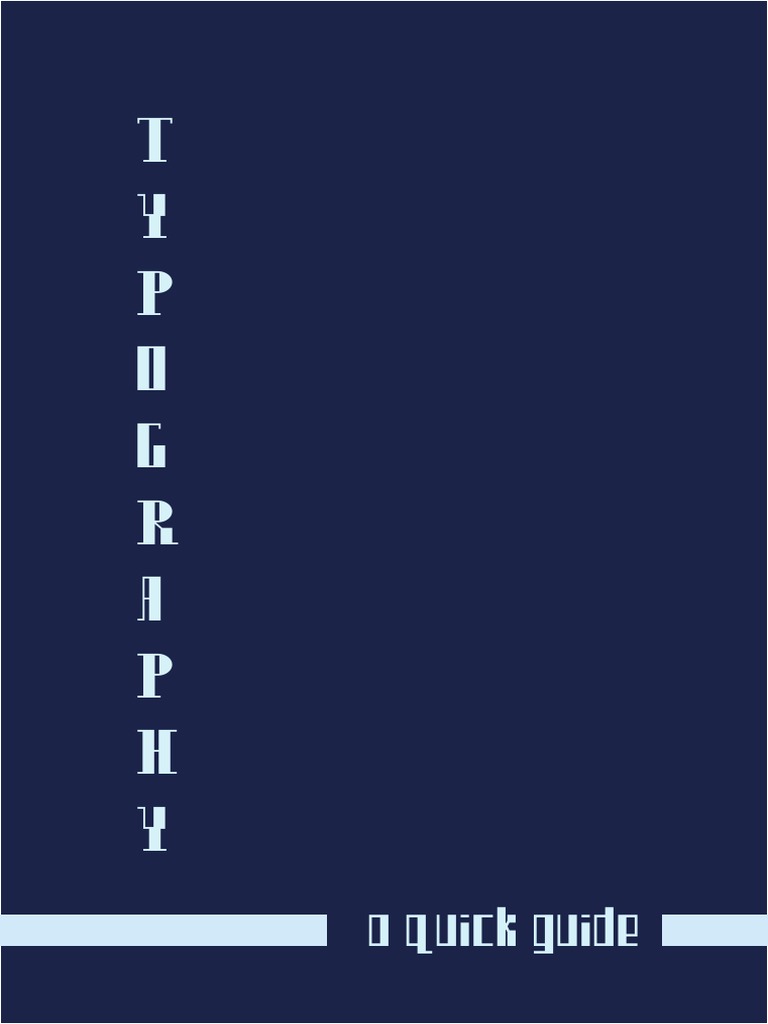 Typography Manual | PDF | Typefaces | Typography