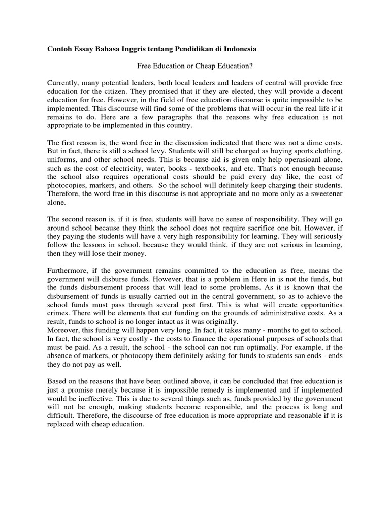 Essay Bahasa Inggris | PDF | Epistemology | Behavior Modification