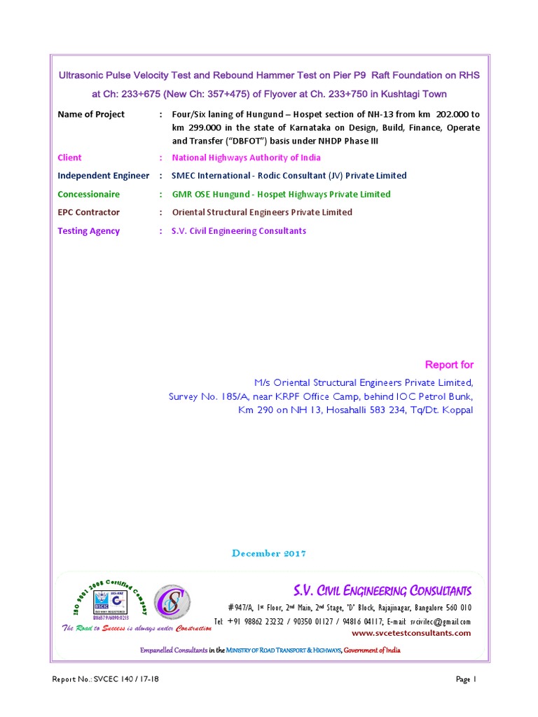 NDT Report PDF | PDF | Ultrasound | Applied And Interdisciplinary Physics