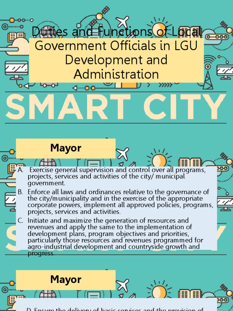 Duties and Functions of Local Government Officials | PDF | Local ...