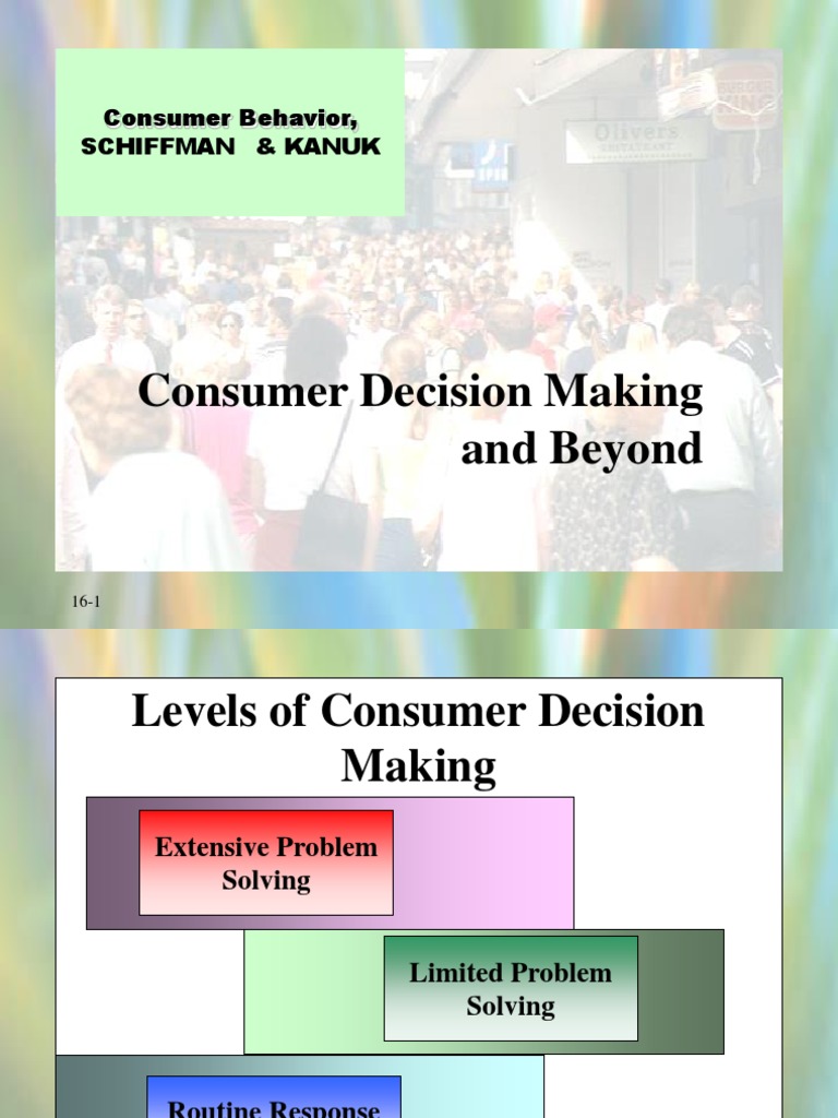 Consumer Decision Making Model | PDF | Consumer Behaviour | Behavior