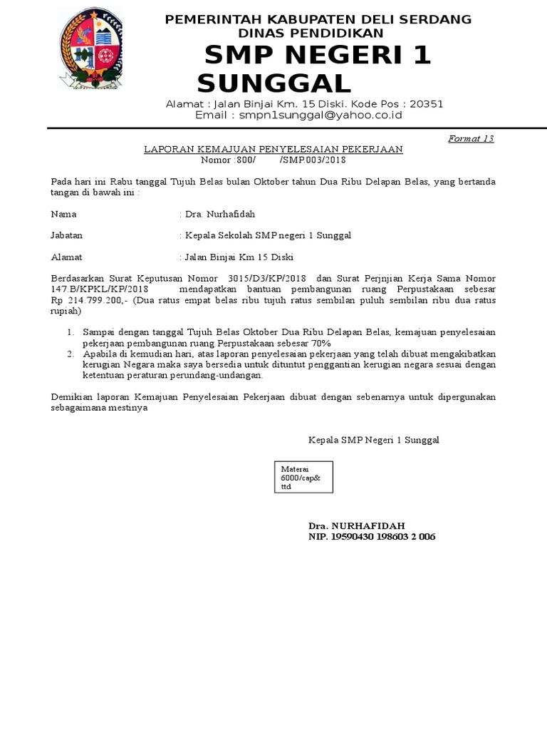 Format 13 Korp Surat | PDF