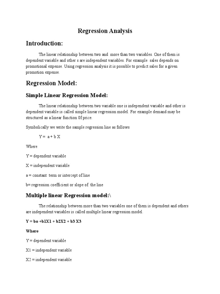 Regression Correlation Analysis And Chi Square Analysis Download