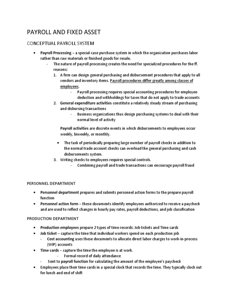 Payroll and Fixed Asset | PDF | Paycheck | Payroll Payroll and Fixed Asset | PDF | Paycheck | Payroll