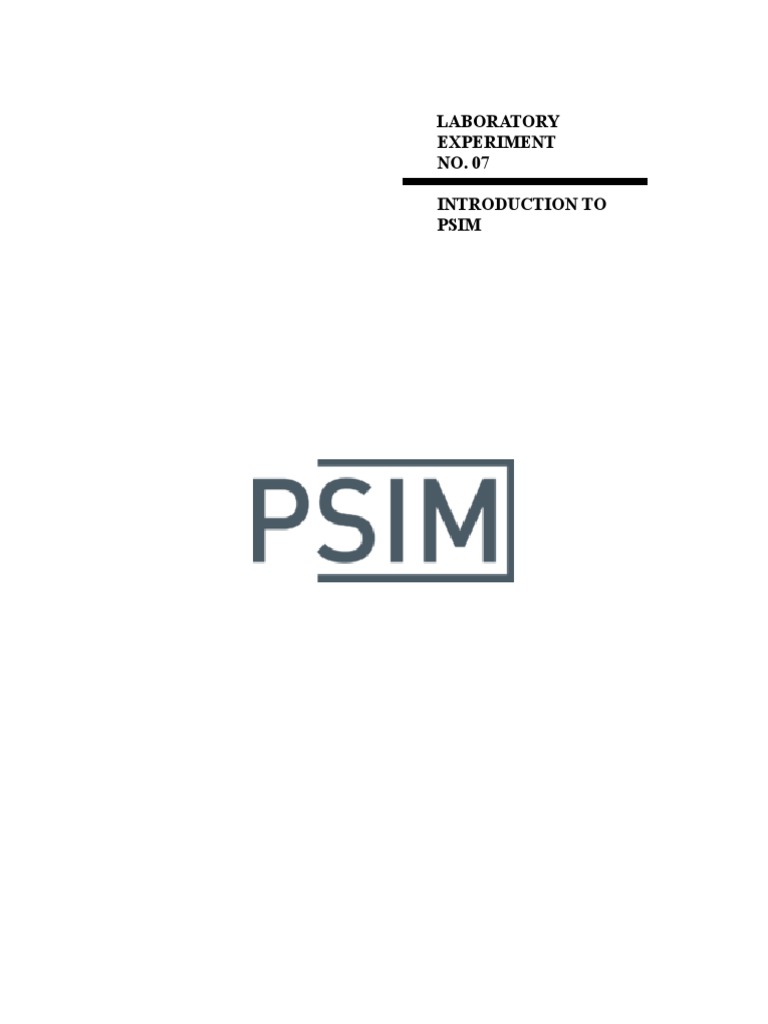 PSIM Power Electronics Simulation Guide | PDF | Trigonometric Functions | Exponential Function