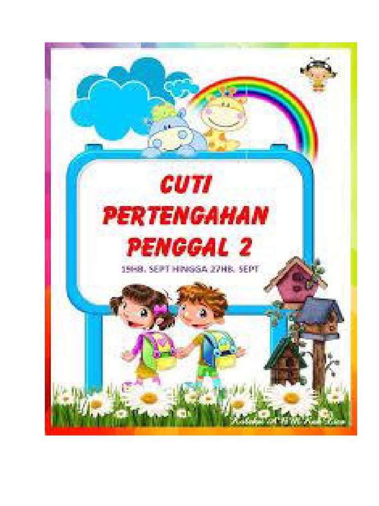 Label Cuti Sekolah | PDF