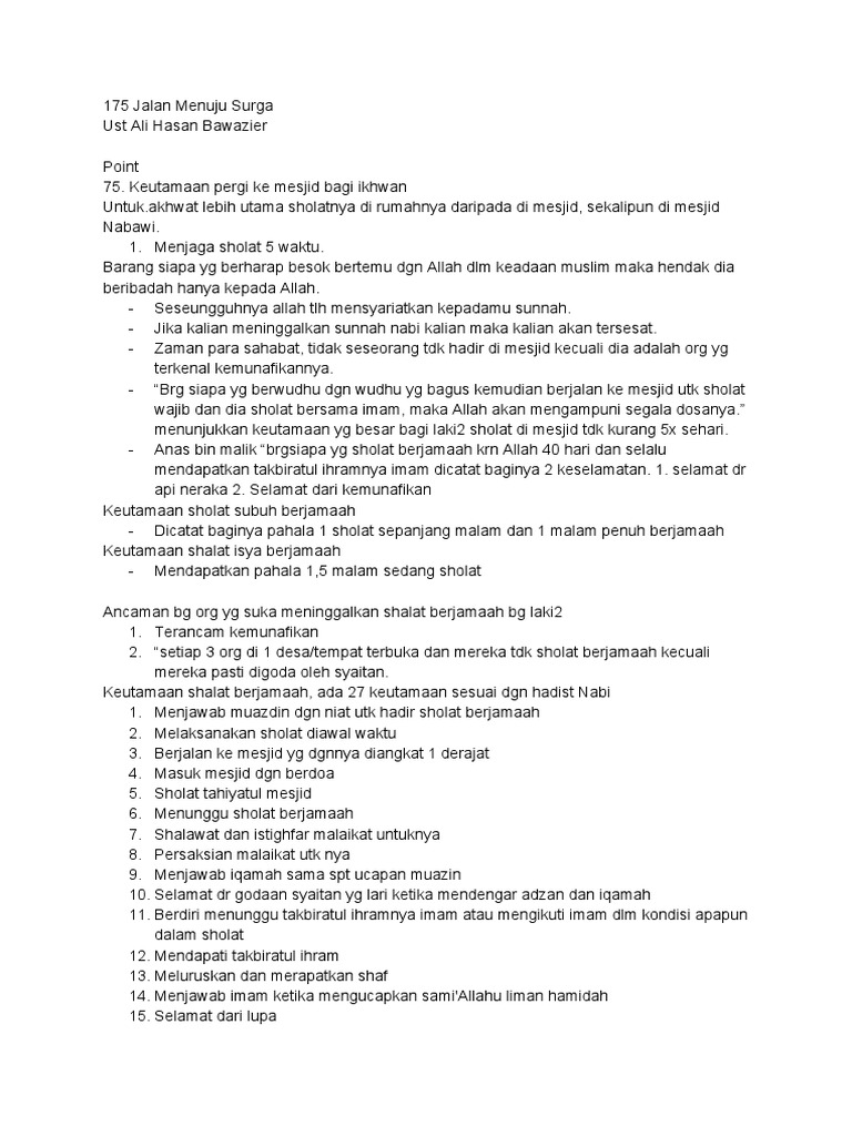 175 Jalan Menuju Surga | PDF | Agama & Spiritualitas