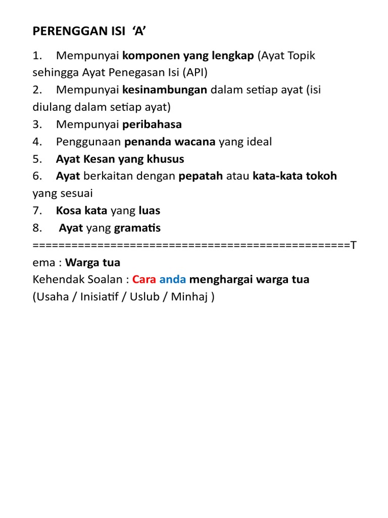 Perenggan Isi | PDF