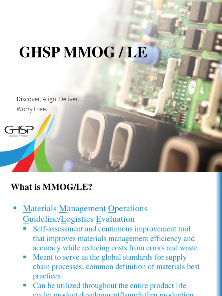 2017 SCM Training Day - MMOG | PDF | Supply Chain | Accountability