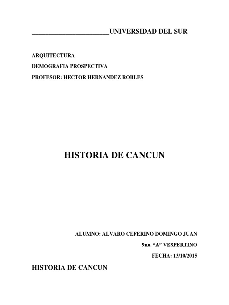 01 Historia de Cancun | Download Free PDF | Quintana Roo | México 01 Historia de Cancun | Download Free PDF | Quintana Roo | México