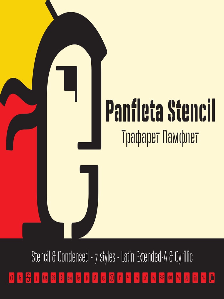 Specimen Panfleta Stencil Pro | PDF | Typography | Text
