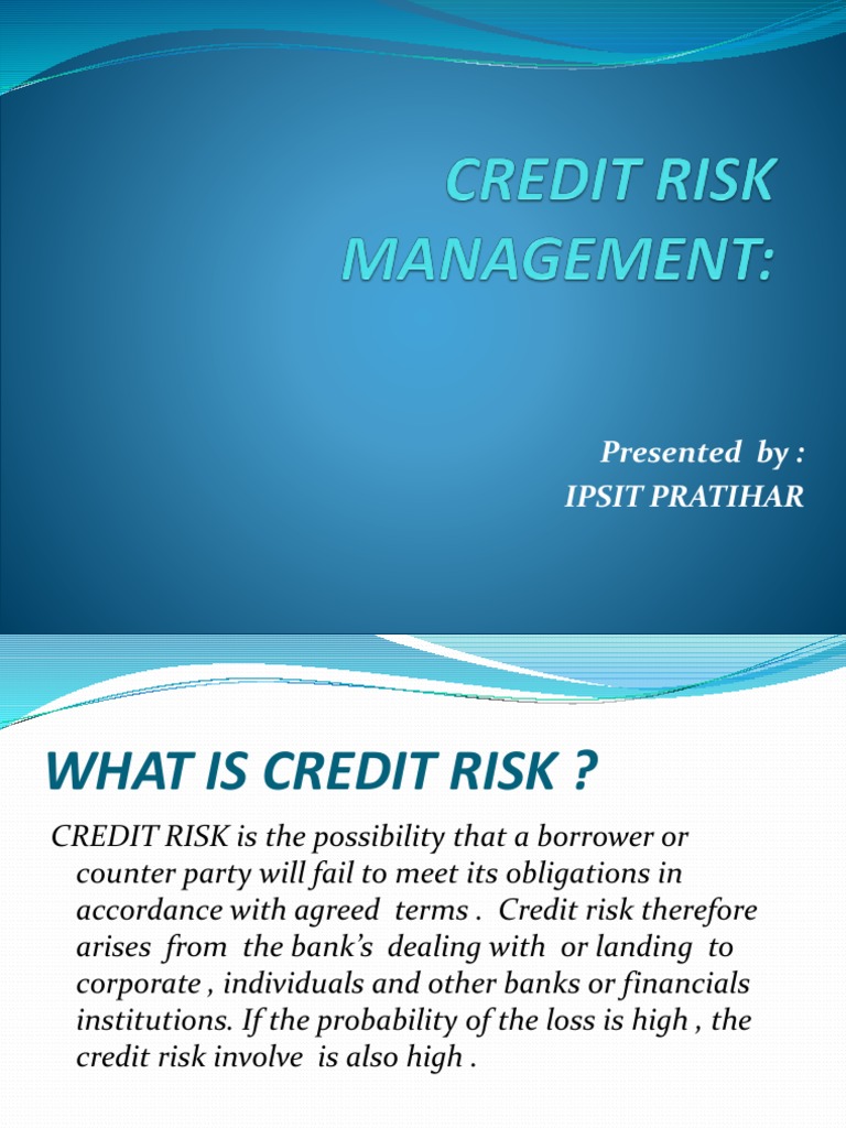 Credit Risk Management | PDF | Business | Finance & Money Management