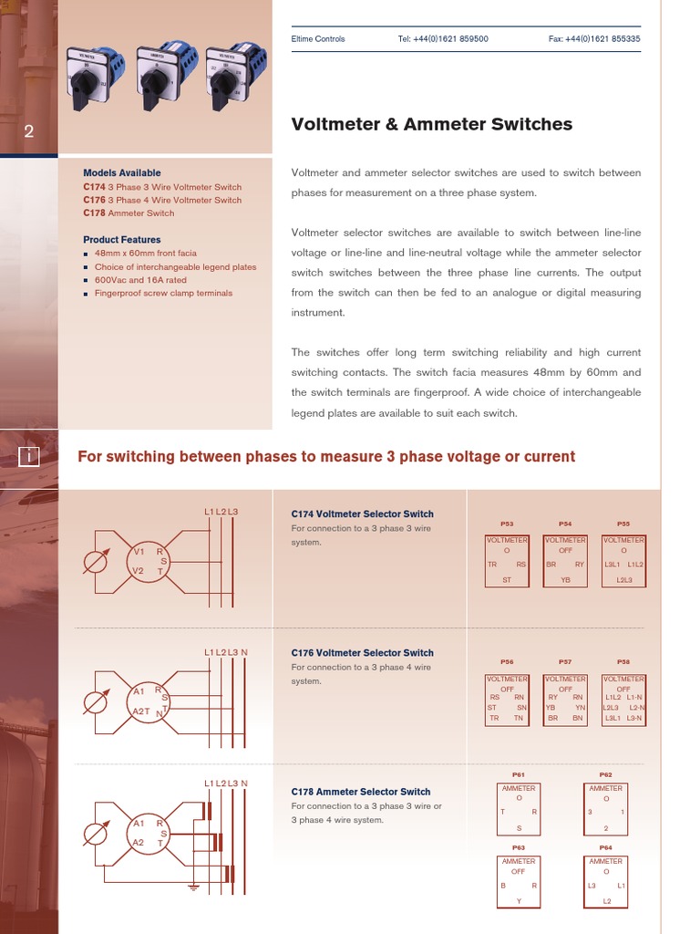 Selector Switch | PDF | Switch | Electrical Components