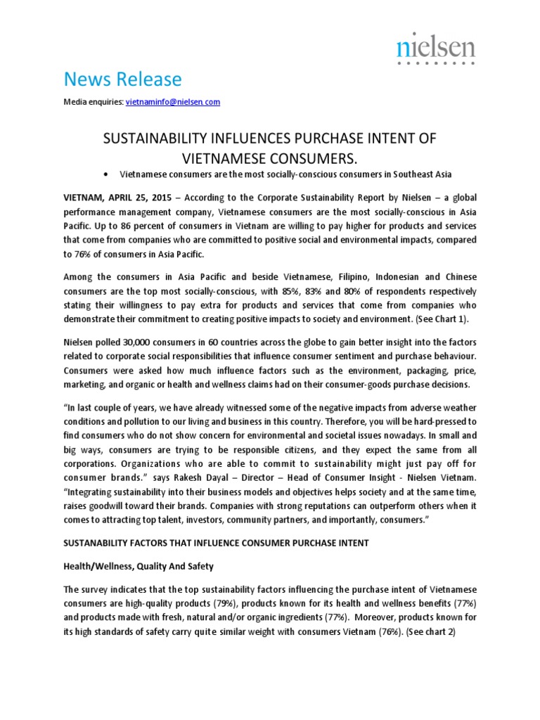 Vietnam CSR Release en | PDF | Brand | Corporate Social Responsibility