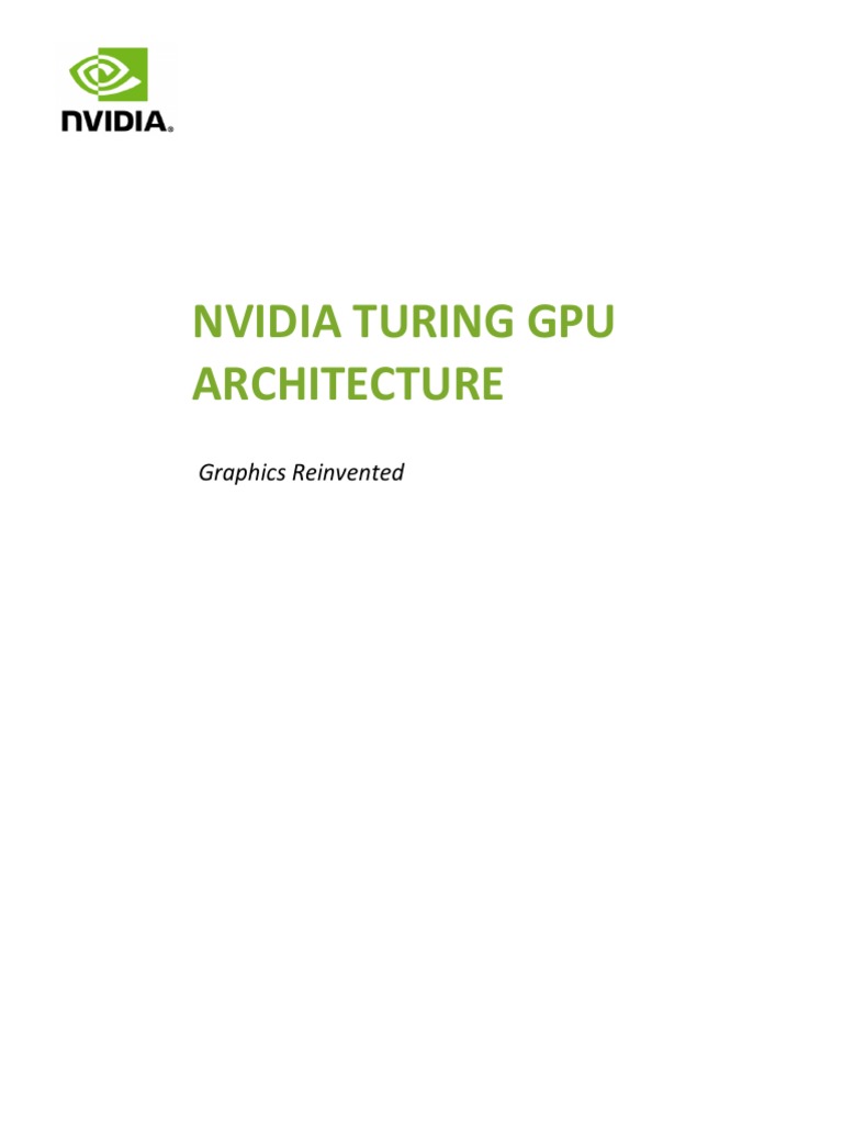 NVIDIA Turing Architecture Whitepaper PDF | PDF | Graphics Processing Unit | Shader