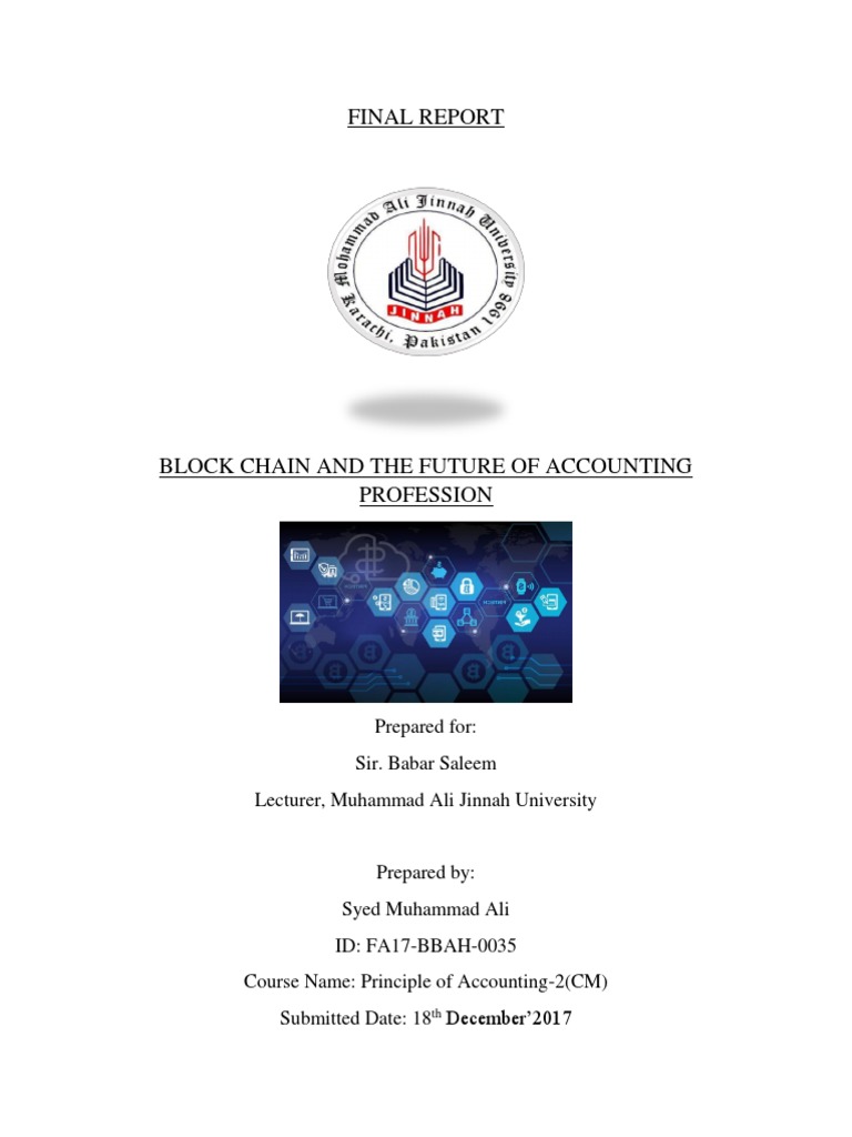 Final Report Title Page Accounting 2 | PDF | Pakistan