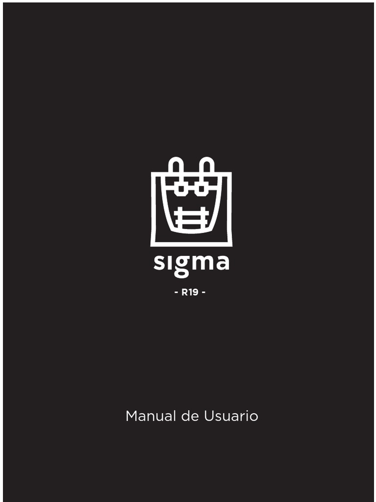 Manual de Usuario Sigma R19 | PDF | Impresora (Computación) | Tornillo