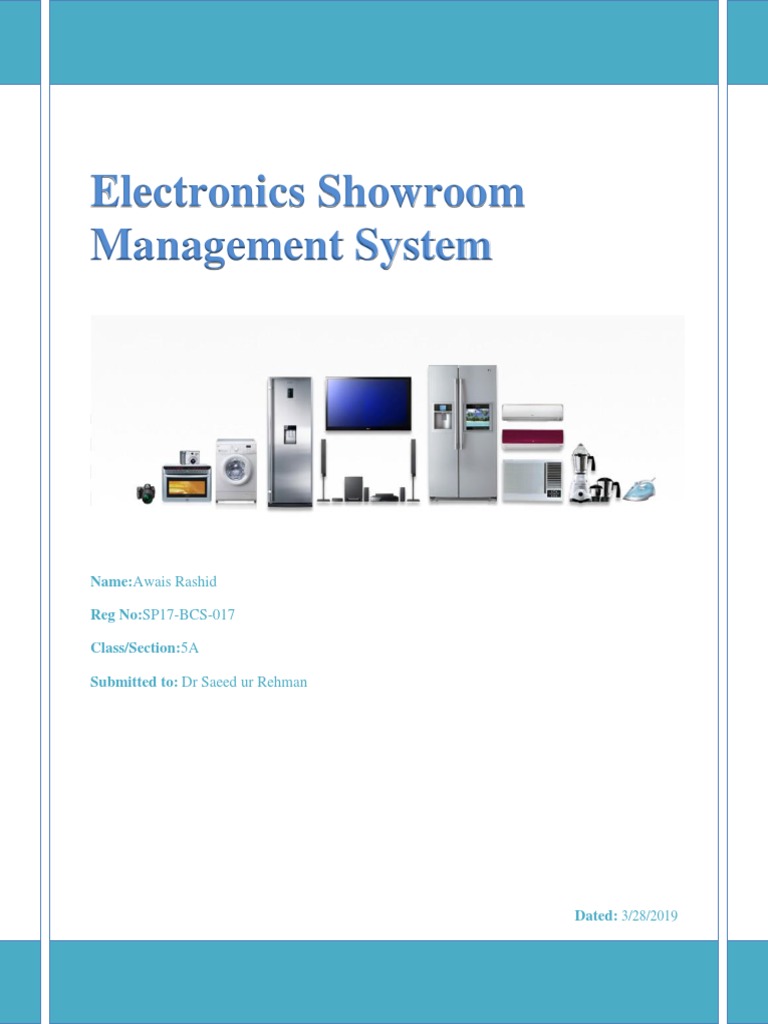 Electronics Showroom Management System | PDF | Inventory | Software