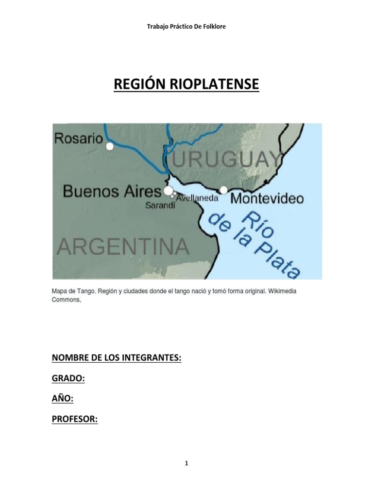 Región Rioplatense | PDF | Musica Tango | Contrabajo