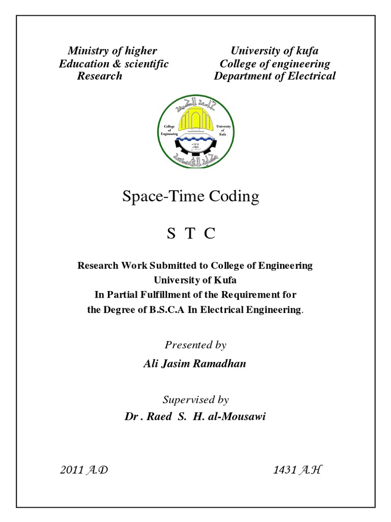 Space-Time Coding STC PDF | PDF | Telecommunications Engineering | Information And ...