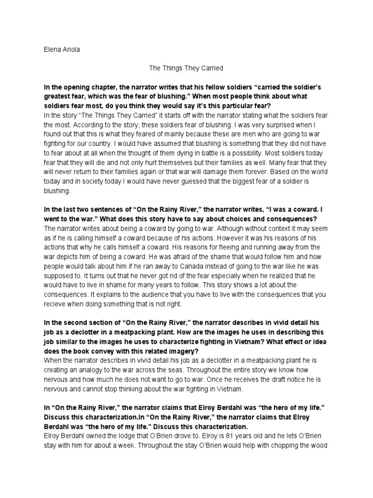 The Things They Carried | PDF