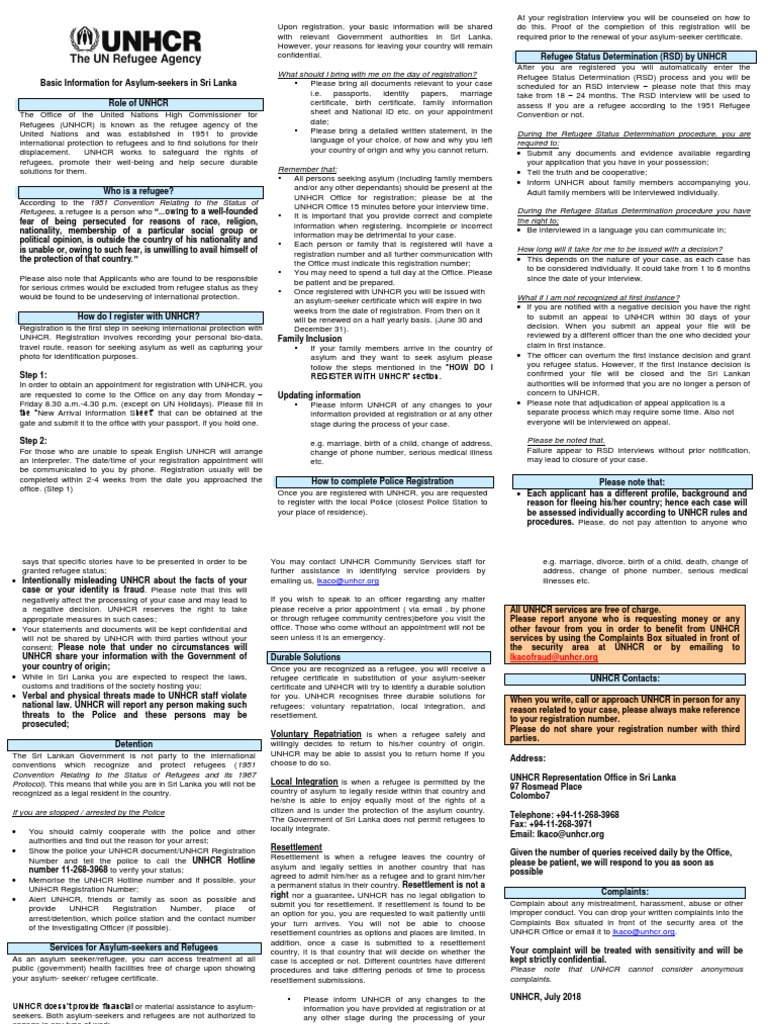 Refugee Status 5bbb1d244 | PDF | Refugee | Asylum Seeker