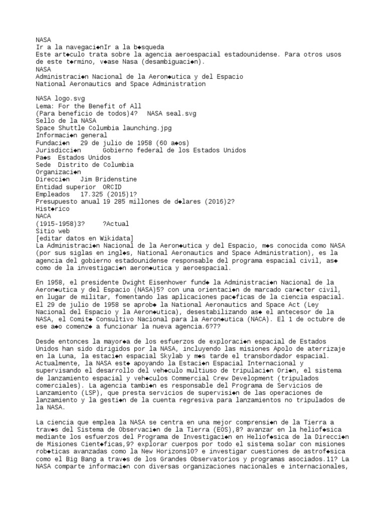 Documentos de La Nasa | PDF | Nasa | Estación Espacial Internacional