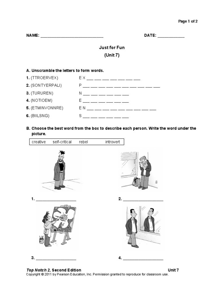 UNIT 07 Just For Fun | PDF
