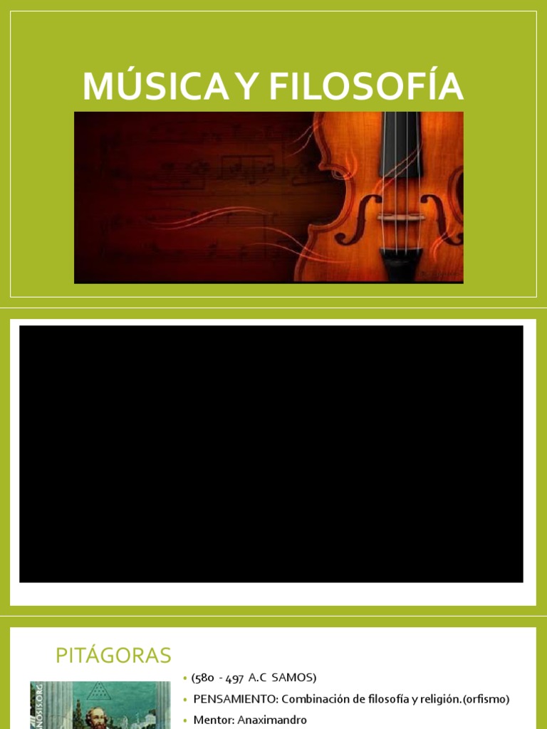 Filosofía Pitagoras y La Músíca | PDF